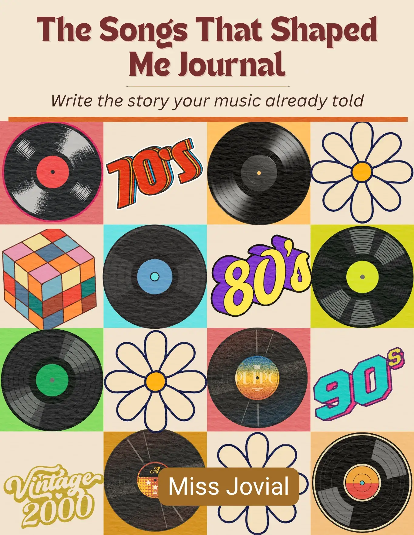 The Songs That Shaped Me Music Journal - miss jovial shop